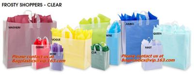 China Custom Logo Design Printing Die Cut Handle Bag Pe Plastic Shopping Bag,Recyclable Custom Printed Shopping Plastic Carrie for sale