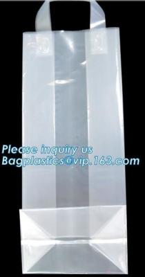 China Rope shopping die cut handle tote bag plastic bag soft loop handle bag,Bottom Gusset Soft Loop Handle Food Plastic Bag w for sale