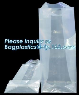 China Rope shopping die cut handle tote bag plastic bag soft loop handle bag,Bottom Gusset Soft Loop Handle Food Plastic Bag w for sale