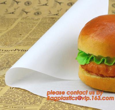 China White Greaseproof Paper,28GSM Greaseproof Paper For Burger Wrapping,Lunch Warp and Greaseproof Paper 400 x 660 mm / 400 for sale
