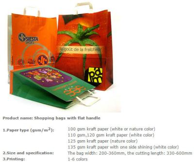 China Cheap handle printed paper shopping bags with logos, paper shopping bag for wedding, Colorful Kraft Paper Bag,kraft pape for sale