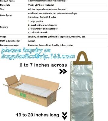 China wicket bread bag,reusable customized transparent wicket ice cube bags,clear water proof wicket PE bag,bag with metal str for sale