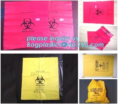 China Biohazardous Bags with Custom Printed for Laboratory Used, disposable Polypropylene Autoclavable Biohazard Bag, bagease for sale