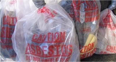 China PE packing bag for Asbestos fibers, large size thicker LDPE asbestos remove bags, Large Asbestos Waste Removal Bags, pac for sale