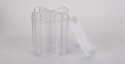 China Premium clear plastic weekly pill holder one grid each day with pill splitter, one week 4case plastic pill container pil for sale