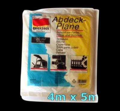 China drop cloth for painttable 4m*12.5m,high or low density clothpainters pe plastic drop cloth,polyethylene drop sheet, PACK for sale