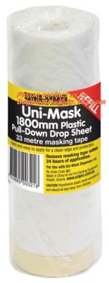 China Plastic protective drop cloth/ dust sheet/cover film, HDPE dust sheet spray paint protective plastic drop cloth for sale