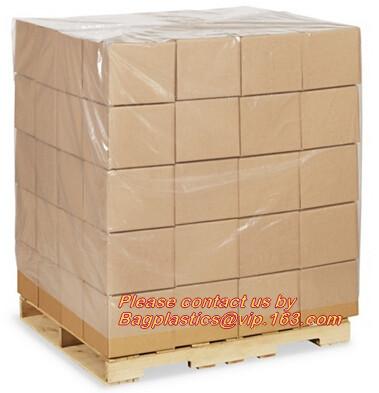 China Plastic flat bottom vinyl cover /plastic poly pallet cover, Big square bottom poly pallet cover, huge clear plastic pall for sale
