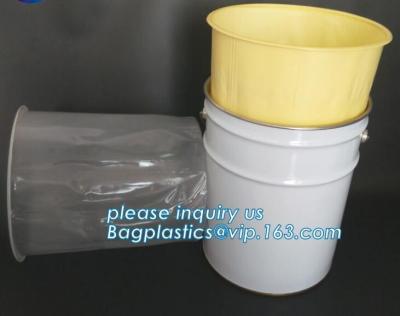 China gallon bucket liner rigid plastic pail liner, PE Round pond liner round raised rigid pond liner 500liter, pp steel pail for sale