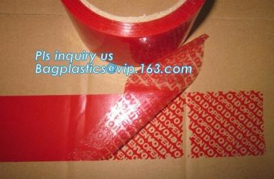 China Printed self adhesive sticker void security peel off warranty label,Custom Serial Number Bar code Security Warranty VOID for sale