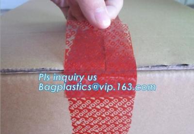 China Printed self adhesive sticker void security peel off warranty label,Custom Serial Number Bar code Security Warranty VOID for sale
