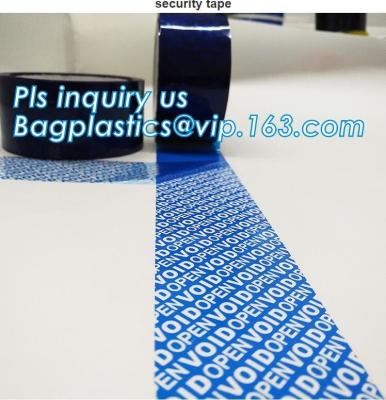 China Security Seal anti-counterfeiting tapes void carton packing tape,Serial Number Security Sealing VOID OPEN Tape bagease for sale