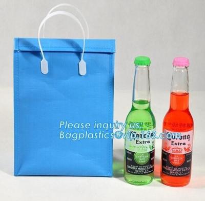 China Lower price good quality non woven heat insulation beer bags,Barrel Double Bottle Insulation Bag Mini Back Milk Bag Larg for sale