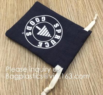 China 100% Cotton Canvas Favor Bag Pouch with Drawstring,Cotton Breathable Dust-Proof Drawstring Storage Pouch Multi-Functiona for sale