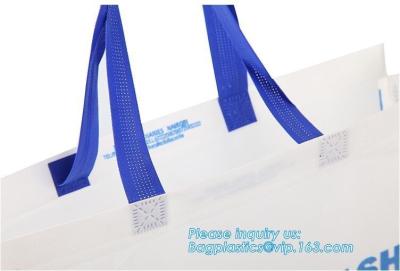 China Hot sale lamination Non Woven bag, Promotional pp laminated custom printed recycled eco tnt grocery non woven bag, bagea for sale