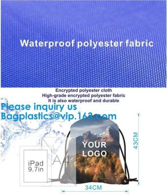 China Custom Drawstring Bag/ Promotional drawstring backpack/Polyester Drawstring Bag,Custom 190T 210T 210d polyester backpack for sale