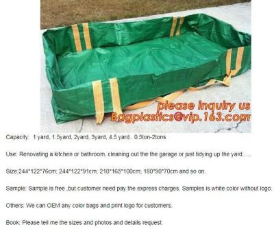 China OEM PP super sack Bulk jumbo Bag garbage dumpster skip bag,2*1*1m Aussie skip bag dumpster bags for waste removal for sale