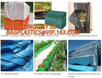 China 21'Lx8'Wx8'H PE drawstring dumpster container liners for 4mil open top white drawstring dumpster container liners BAGEAS for sale