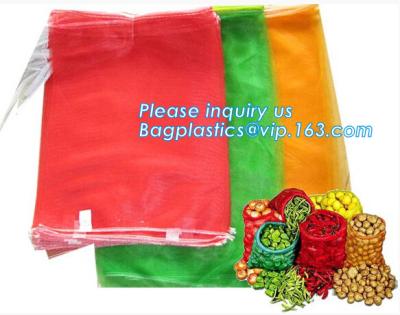 China PP tubular plastic mesh bag vegetable onion raschel sack packing mesh bags for sale,manufacturer potato onion 50x80 mesh for sale