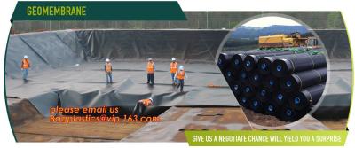 China 2mm HDPE reinforced polypropylene geomembrane for landfill,Geomembrane fish farming Pond Liner Hdpe Geomembrane BAGPLAST for sale