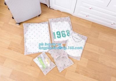 China transparent PVC ziplock plastic packaging bags with slider zipper， babyuse products plastic packaging bags with slider z for sale