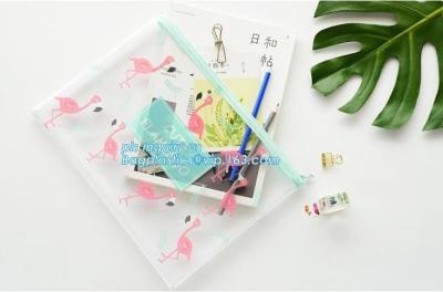 China A3/A4/A5/A6/B4/B5/B6/B8 Zipper gridding Mesh Bag File Document Bag School Office Supply PVC File Folder for sale