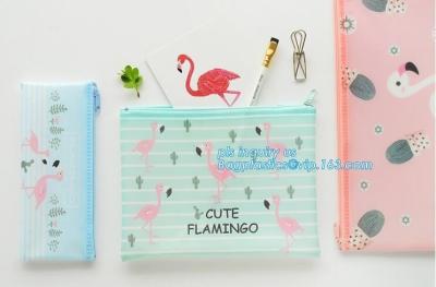 China A3/A4/A5/A6/B4/B5/B6/B8 Zipper gridding Mesh Bag File Document Bag School Office Supply PVC File Folder for sale