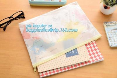 China PVC slider promotional packaging bag, pe zipper bag/zipper document bag/zipper file folder bag,Mesh Bag File Document Ba for sale