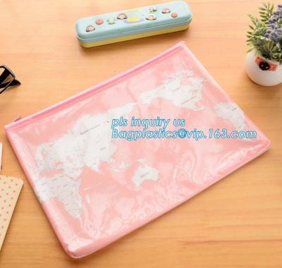 China PVC slider promotional packaging bag, pe zipper bag/zipper document bag/zipper file folder bag,Mesh Bag File Document Ba for sale