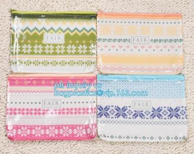 China custom transparent pvc slide zipper file bags, cosmetic makeup pen pencil stationery case, PVC plastic slider zipper bag for sale