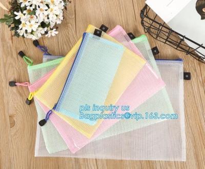 China Mesh Bag File Document Bag PVC File Folder Stationery Filing Production School Office Supply-in File Folder from Office for sale