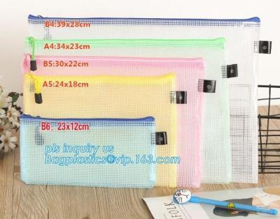 China Mesh Bag File Document Bag PVC File Folder Stationery Filing Production School Office Supply-in File Folder from Office for sale