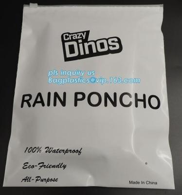 China wholesale transparent Logo Packaging Garment Suit Clothes Bags Slider Packing PE Zipper packing Plastic Bag, slider zipp for sale
