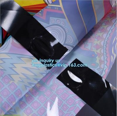 China No-toxic clear transparent pvc slider custom logo zipper bag, designer bag zipper sliders different sizes ziplock bags for sale