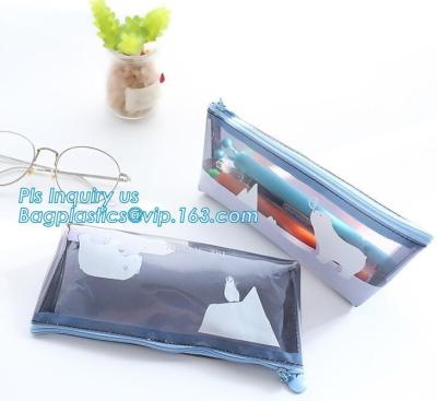 China vinyl slider bags/ PVC EVA zipper bag, vinyl toiletry zipper bag pvc slider bag custom zipper transparent slider eco-fri for sale