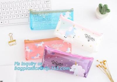 China Vinyl Clear PVC Cosmetic Bag in Slider Zipper Toiletry Travel Packaging Bag, pvc slider zipper bag, PE/EVA plastic reclo for sale