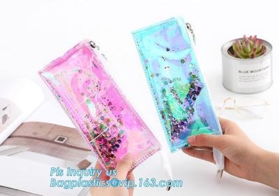 China stand up pvc slider bag vinyl ziplock bag, vinyl pvc A4 file bag with slider ziplock, Non-toxic PVC slider zipper bag for sale