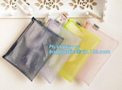 China A3,A4,A5,B4,B5,B6,B8 file folder clear mesh bag printed logo document folder with zipper, Waterproof Tear-resistant Blac for sale