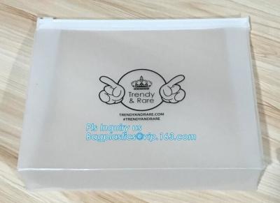 China PET LD PE plastic pouch Slider zipper bag, Slider Zipper PVC Bag For Stationary, customized size and design PE plastic s for sale