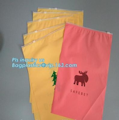 China reclosable packaging slider zipper bags, Side gusset handle slider zipper, slider zipper frosted PVC document bag, zip for sale