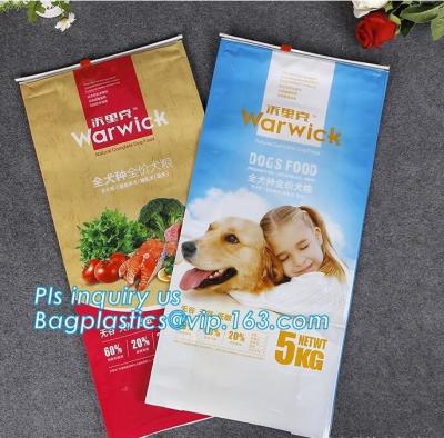 China Barrier Property 3LB (1.36KG) Square Bottom Pet Dog Food Bag With Slider, quad seal flat bottom metallized film slider z for sale