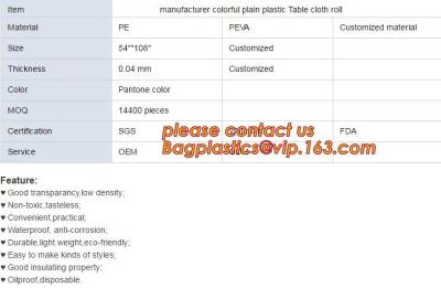 China TABLECLOTH,PVC,PE,PEVA,COVER,SHEET,DOOR COVER,MAT,POSTER,SHOWER CURTAIN,,POLYESTER,DRAWER MAT,COASTER BAGEASE BAGPLASTIC for sale