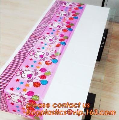 China 100% BIODEGRADABLE Cold-resistant wholesale custom disposable plastic table cover rolls pvc round table covers wedding for sale