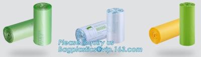China Biodegradable and compostable PBAT handle bag, compostable handy bag, die cut handle, soft, handle Compostable trash bag for sale