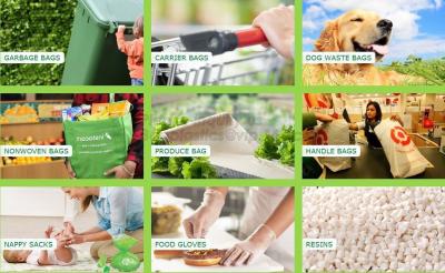 China Compostable Caddy Liners plastic Garbage Bag on Roll, biodegradable compostable garbage bag for construction wastes for sale