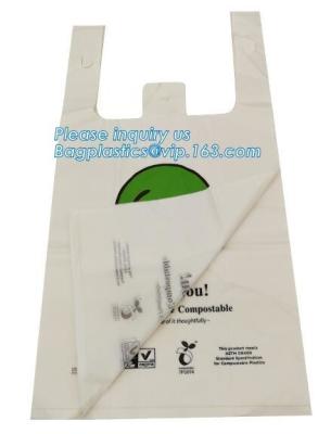 China compostable cornstarch food waste kitchen caddy liner bag, Eco-Friendly Disposable Compostable Food Grade Bag for sale