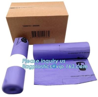 China Environmental Biodegradable Bin Liner bags, Compostable Garbage Bags, Edible 100% fully compostable biodegradable plasti for sale