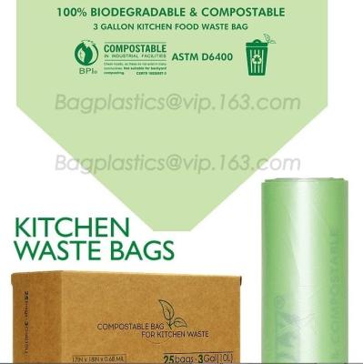 China biodegradable and compostable shopping checkout bag, recycled plastic shopping garbage bag on roll, biodegradable food for sale