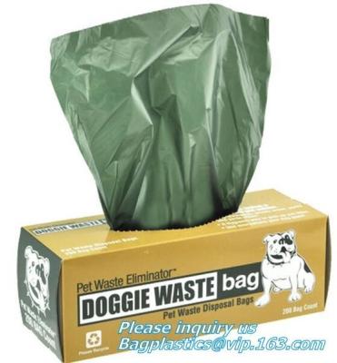 China Biodegradable dog poop bags amazon, biodegradable cat waste bags, compostable dog poop bags, Doggy Poo Bags Compostable for sale