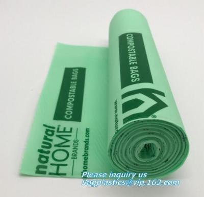 China Factory directly sell biodegradable compostable refuse sack with EN13432 / BPI OK compost home ASTM D6400 certificates for sale
